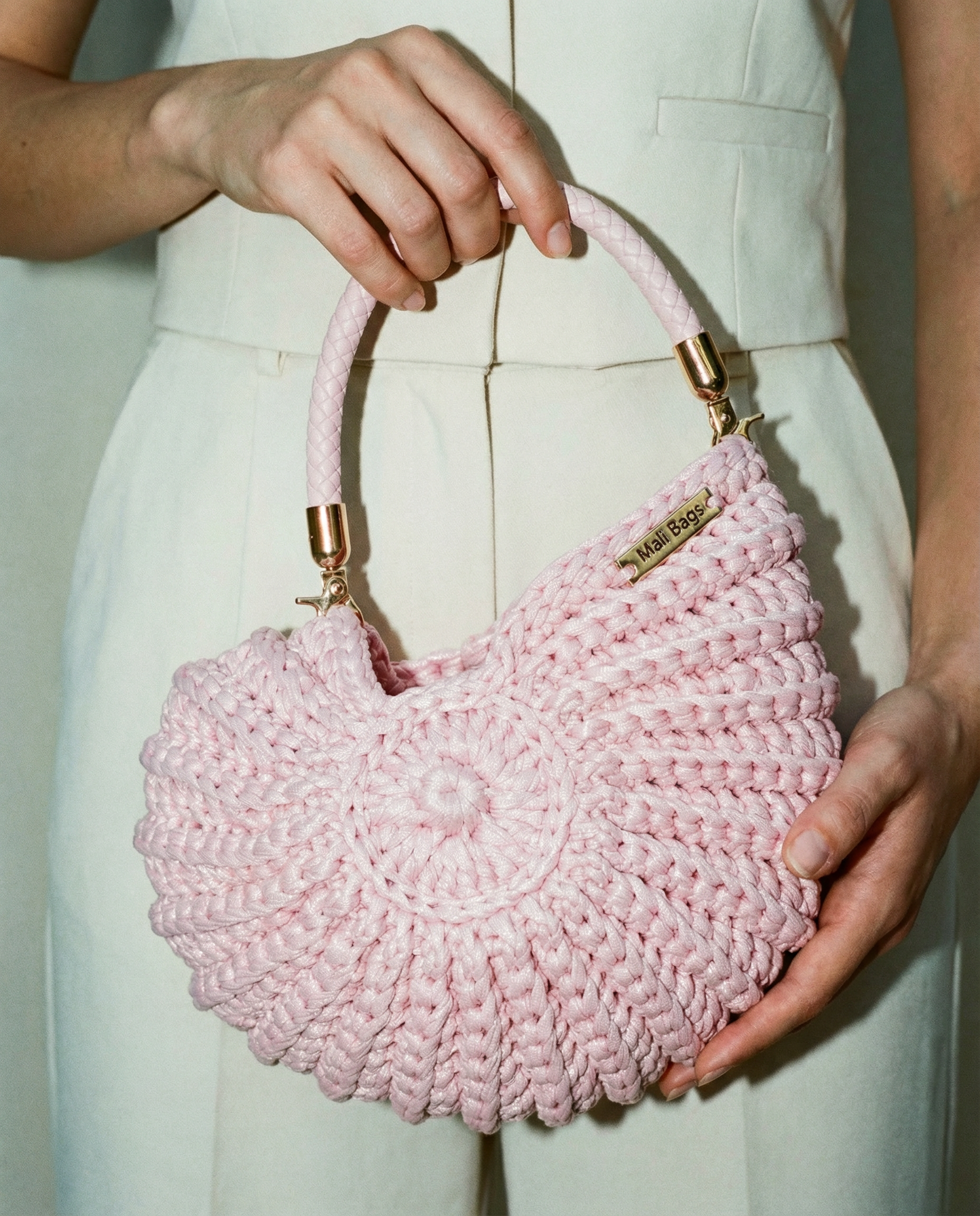 Ariel Round shell pink mermaid – Mali Bags by Rita