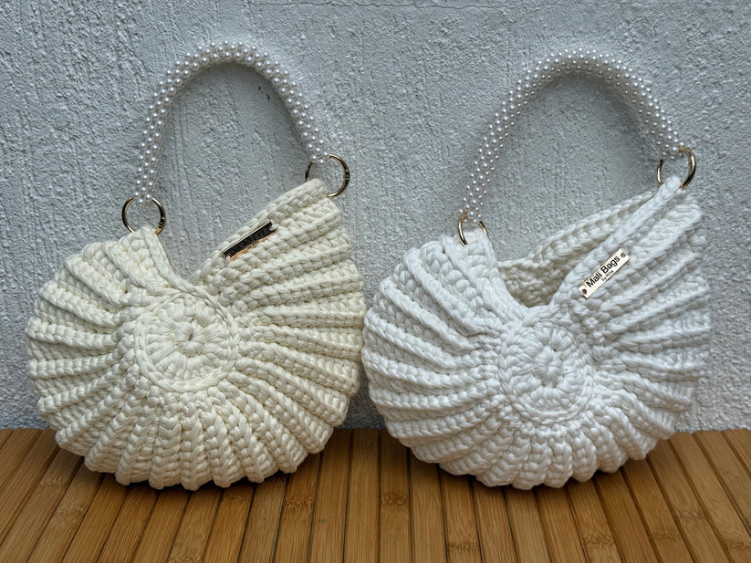 Ariel round seashell bag – Mali Bags by Rita